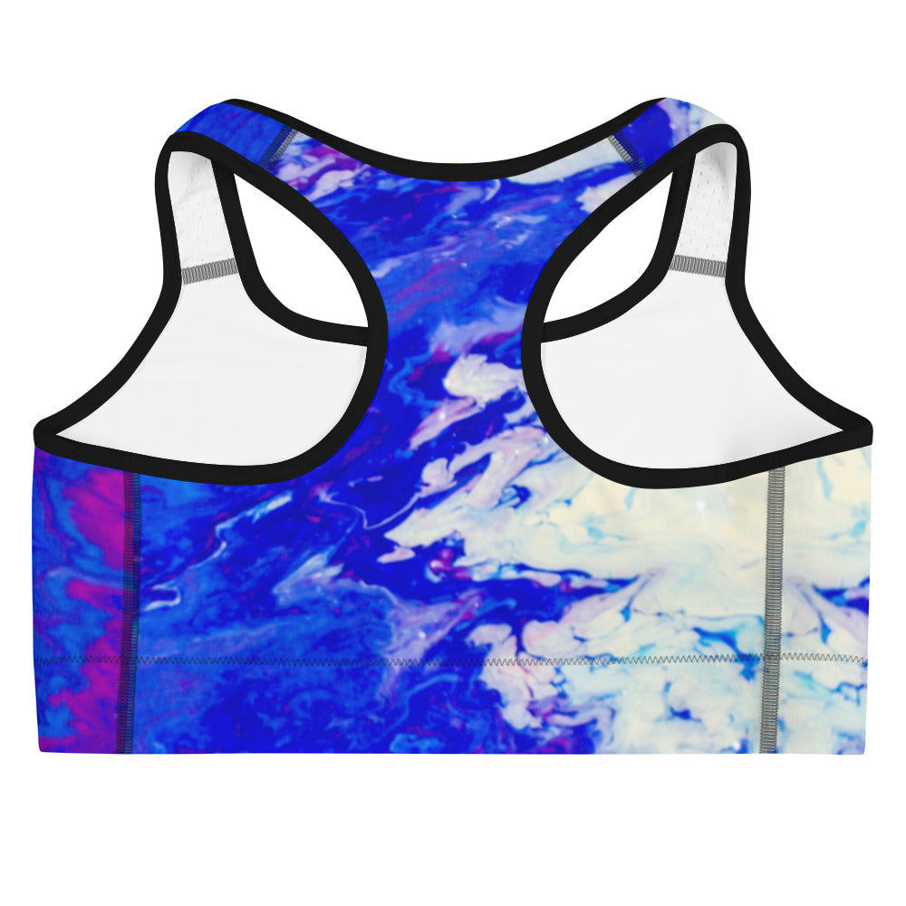 Cloud Pour Wearable Art Psychedelic Trippy Galaxy Sports Bra ...
