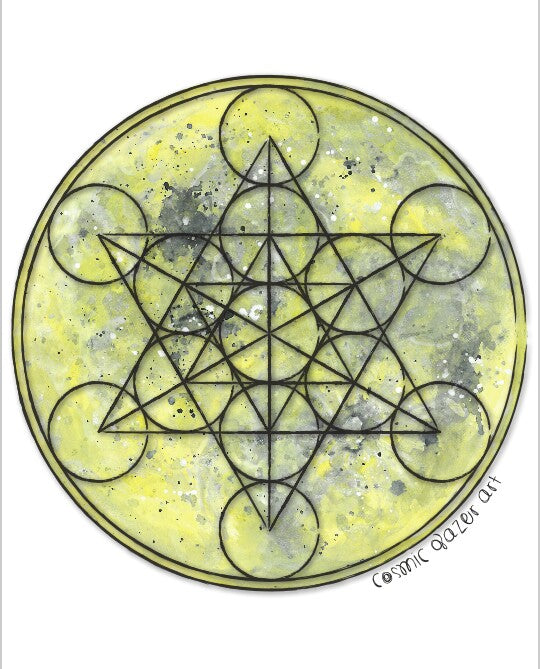 Full Moon Metatron Sticker | Shop Cosmic Sacred Geometry Online ...